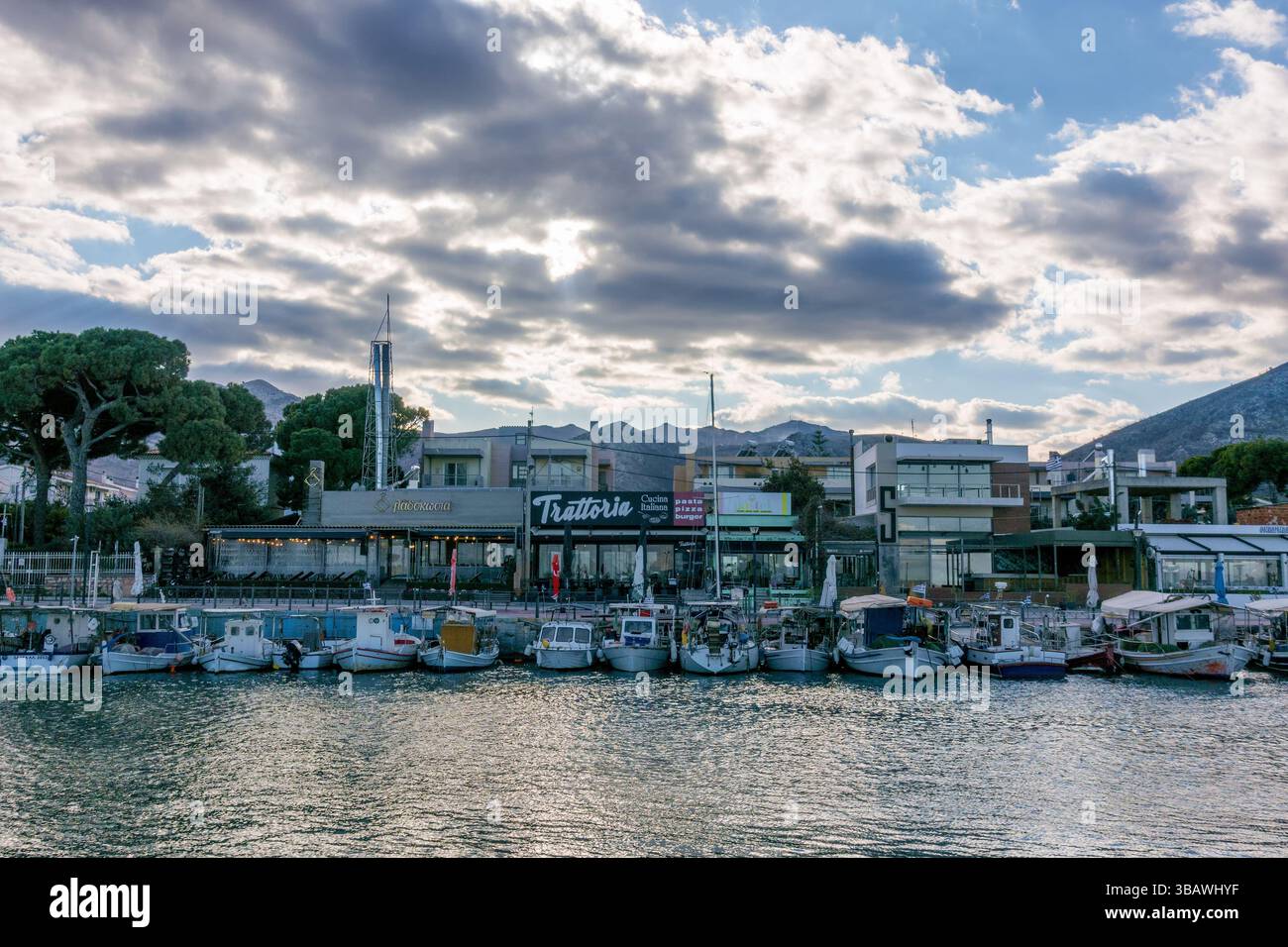 March 20th 2025 - Nea Makri, Greece - The waterfront of Nea Makri town ...