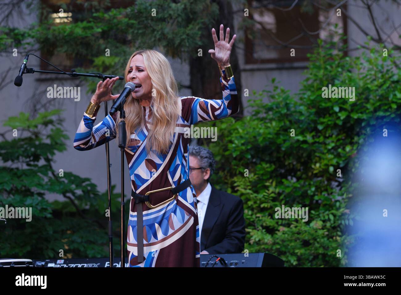 Singer Marta Sanchez performs during the tribute event to the song ...