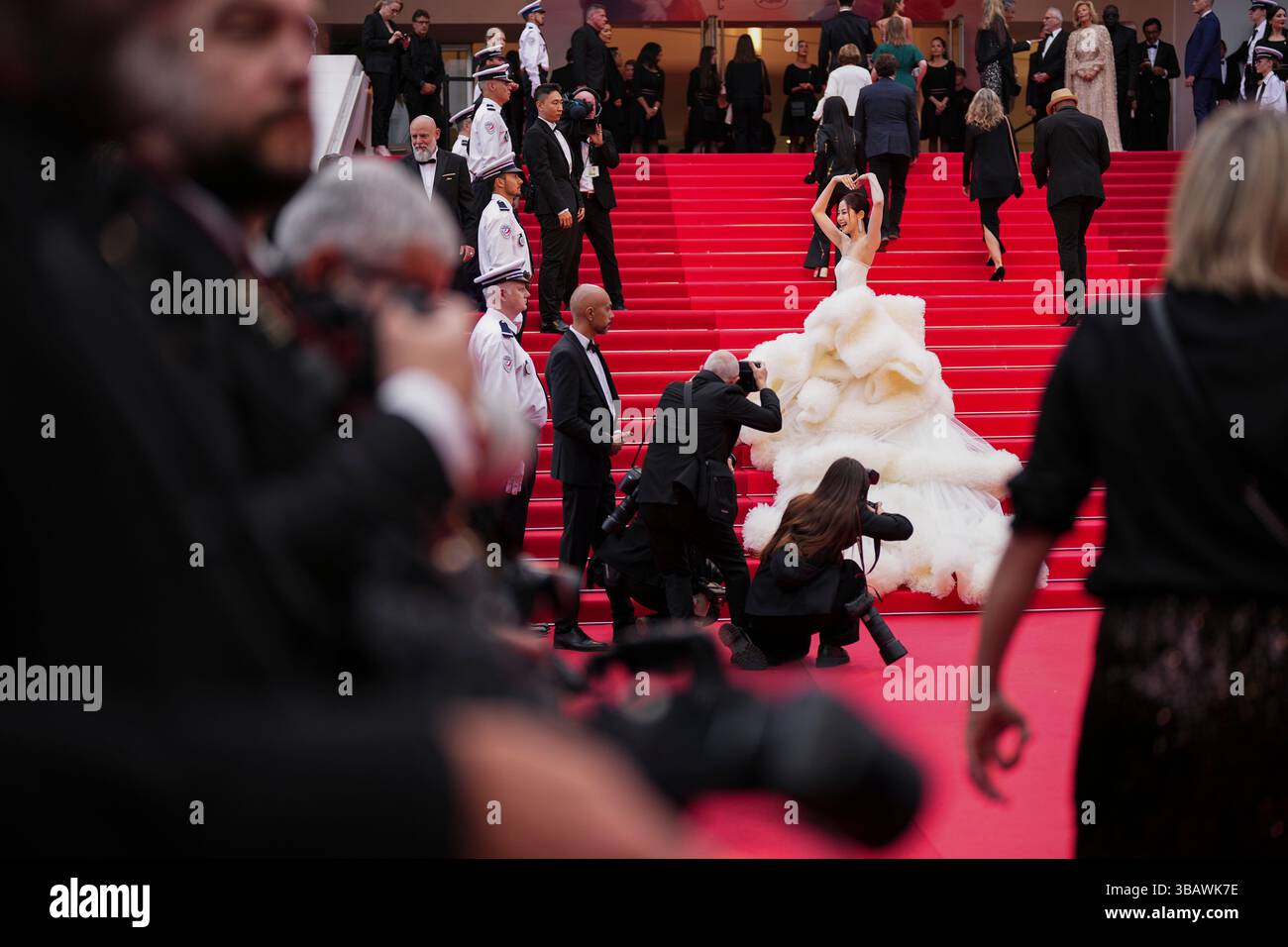 Wan QianHui poses for photographers during the opening ceremony of the ...