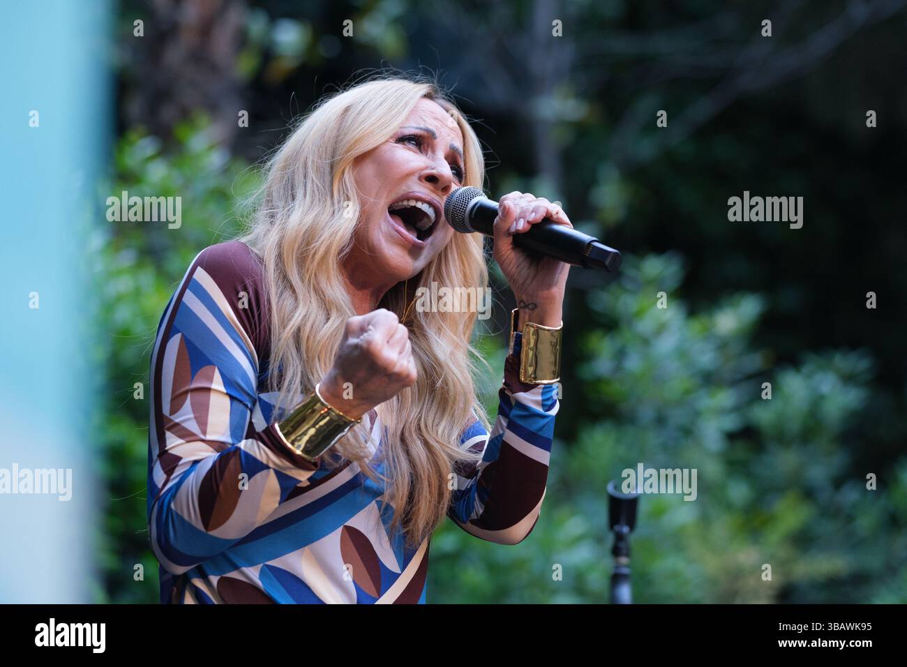 Madrid, Spain. 13th May, 2025. Singer Marta Sanchez performs during the ...