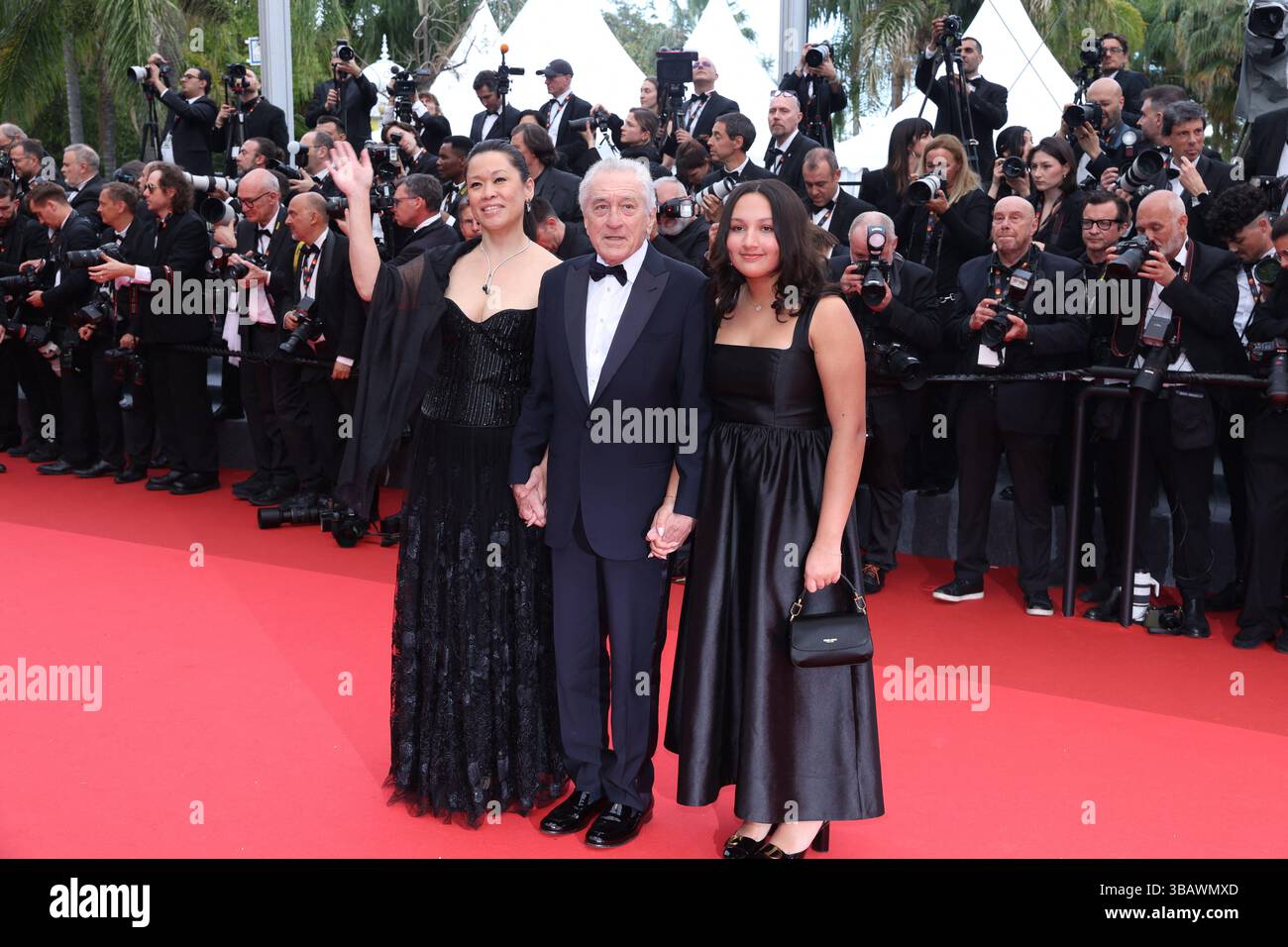 Robert De Niro, Tiffany Chen and Helen Grace De Niro arriving at the ...