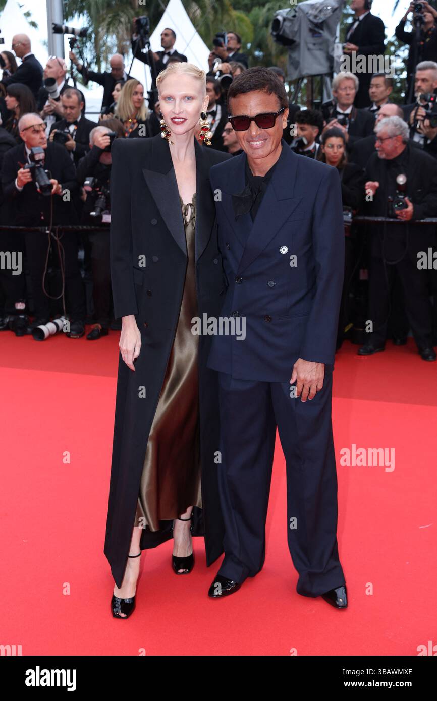 Omar Harfouch and his wife Yulia Lobova arriving at the Opening Ceremony and Partir un Jour ...