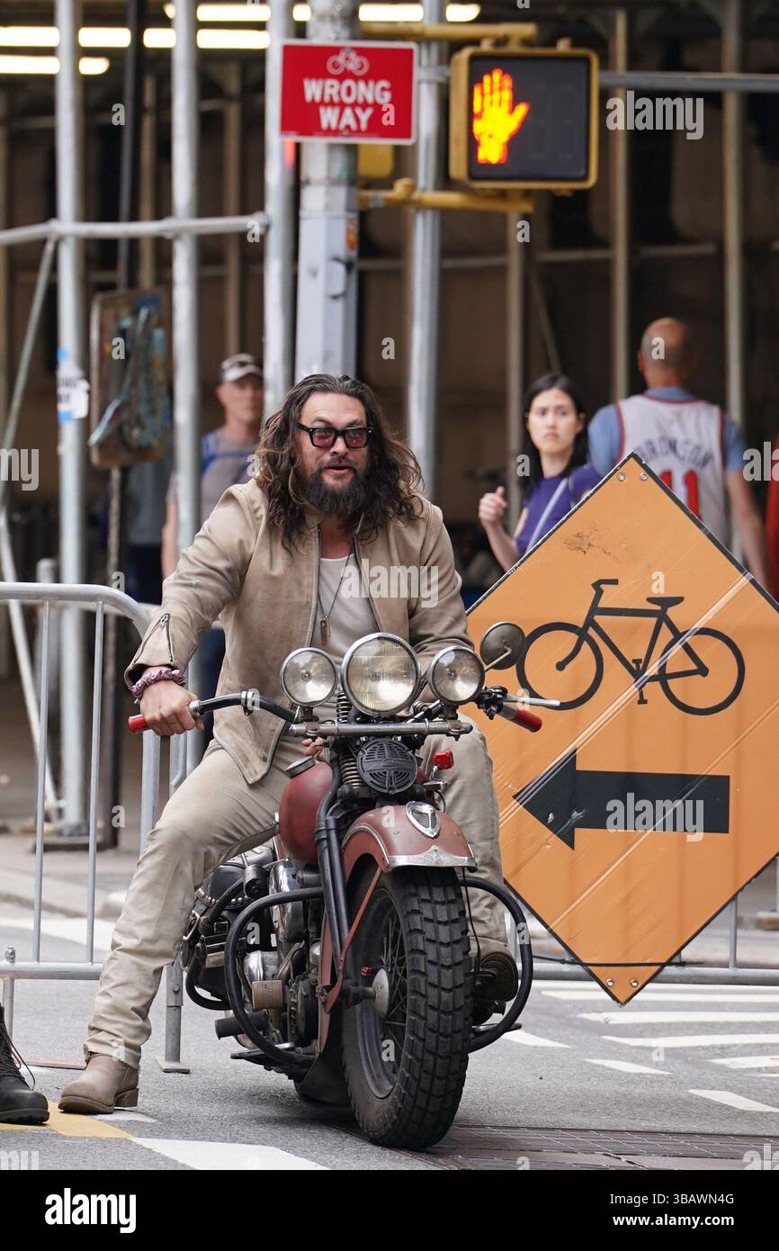 Ny. 12th May, 2025. Jason Momoa out and about for Dave Bautista and ...