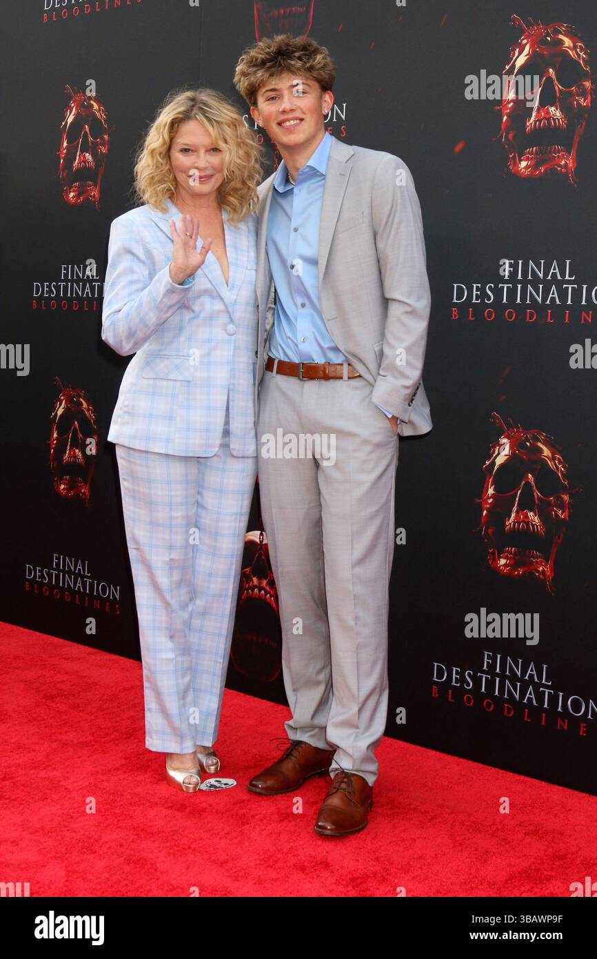 Ca. 12th May, 2025. Amanda Detmer, son Jake Crickellas at arrivals for ...