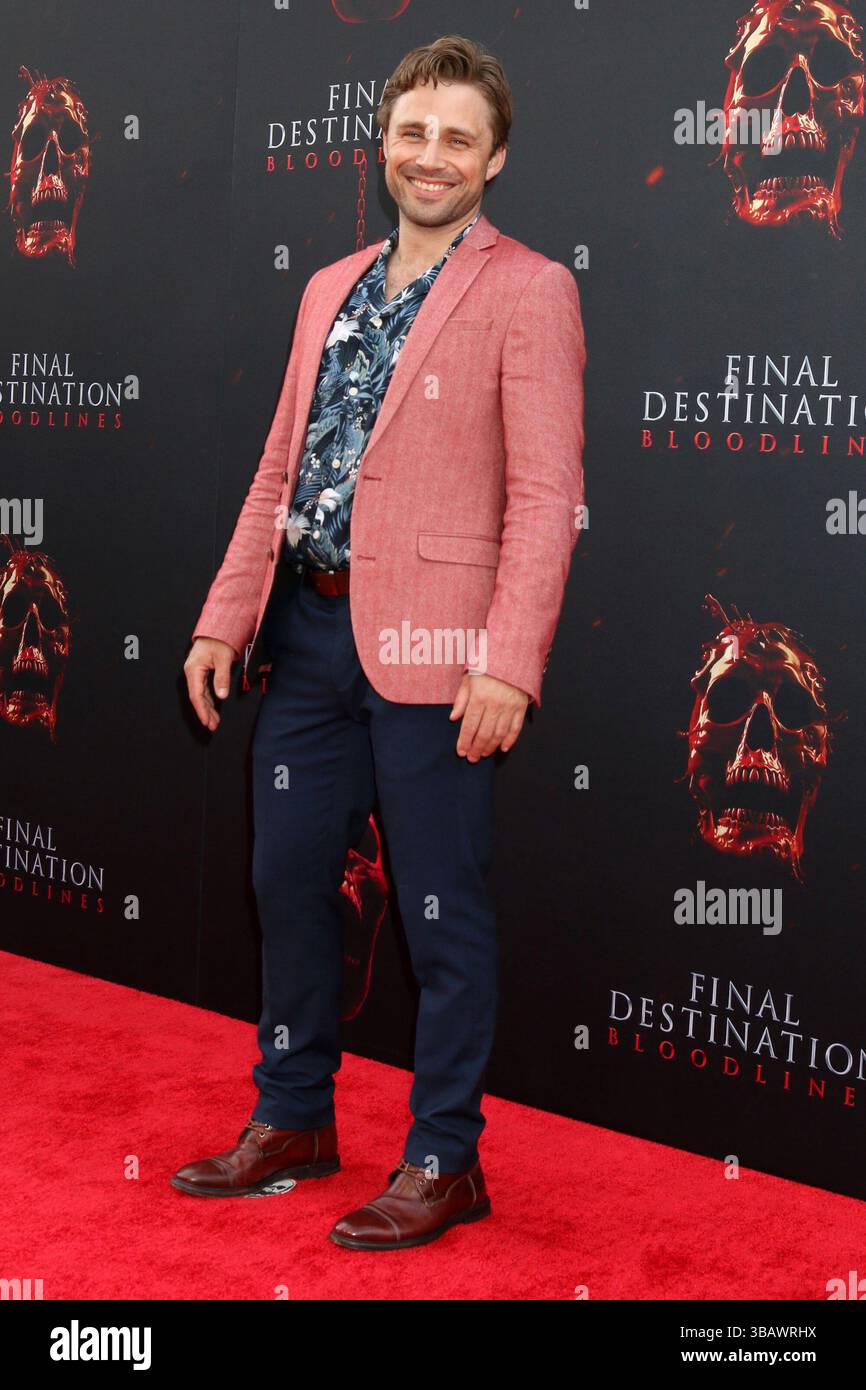Ca. 12th May, 2025. Max Lloyd-Jones at arrivals for FINAL DESTINATION ...