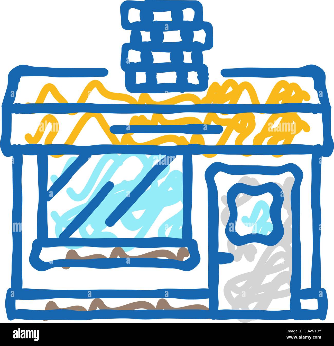 chip shop icon doodle illustration Stock Vector Image & Art - Alamy
