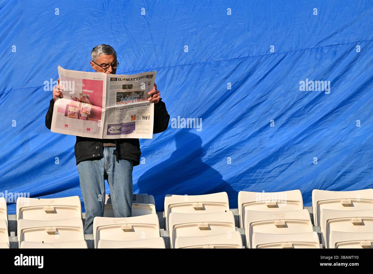 Naples, Italy. 11th May, 2025. Fans during the Italian championship ...