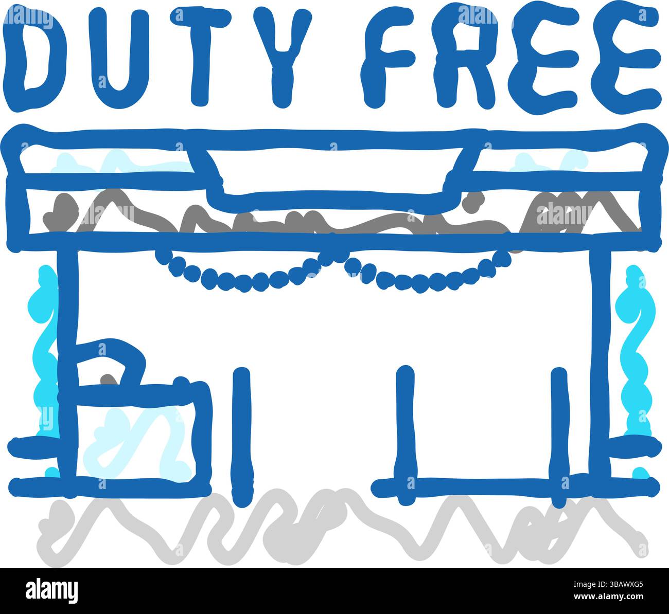 Duty free basket Stock Vector Images - Alamy