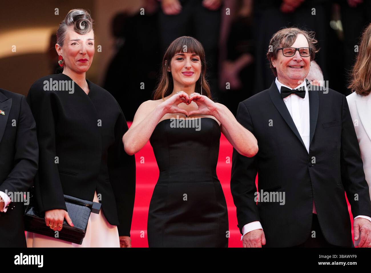 Amelie Bonnin, from left, Juliette Armanet, and Francois Rollin pose ...