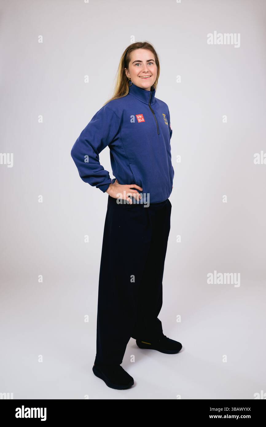 Cross-country skiing athlete Ebba Andersson of, Sweden. , . poses for a ...