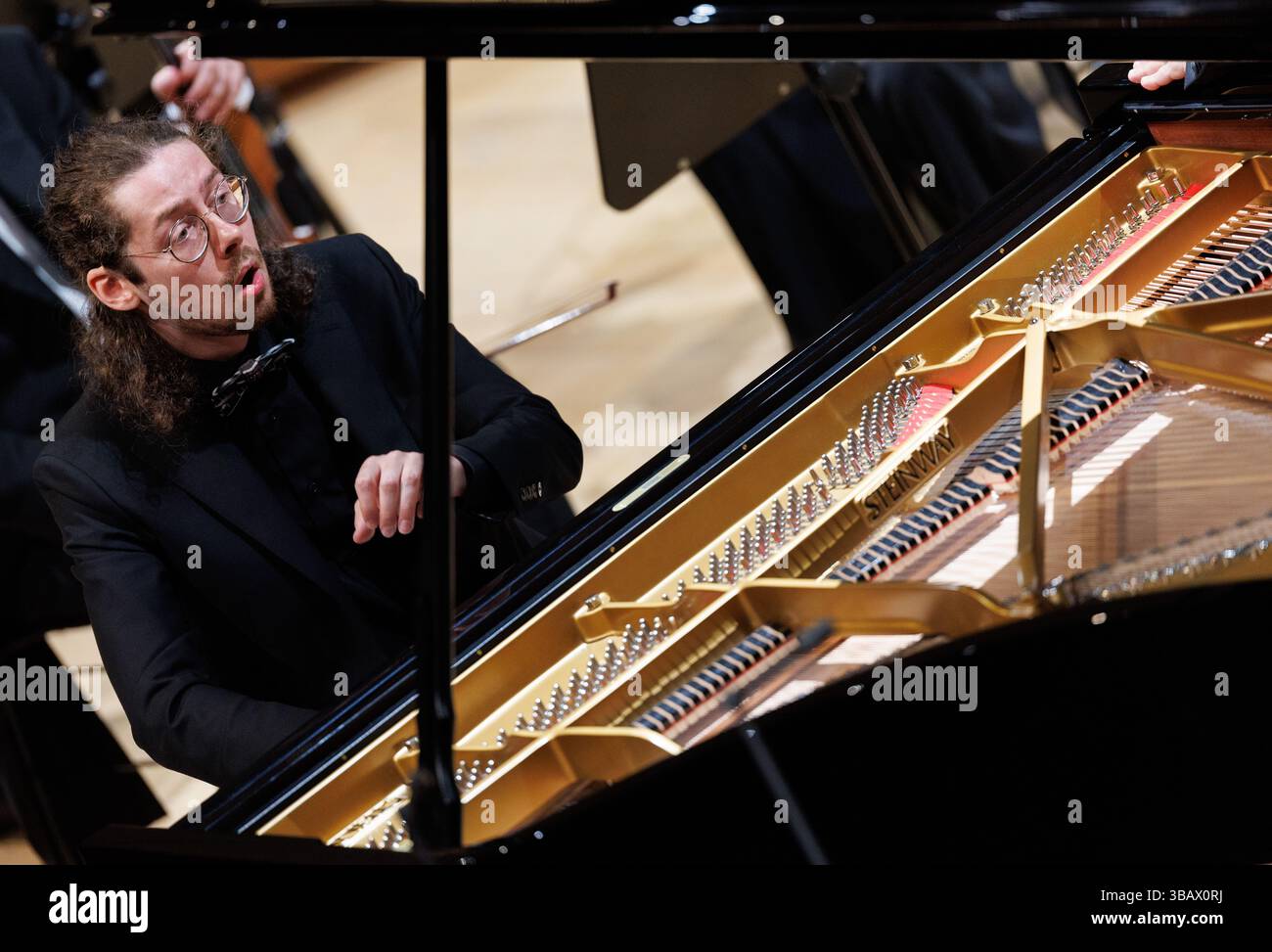 Brussels, Belgium. 13th May, 2025. Belgian pianist Valere Burnon ...
