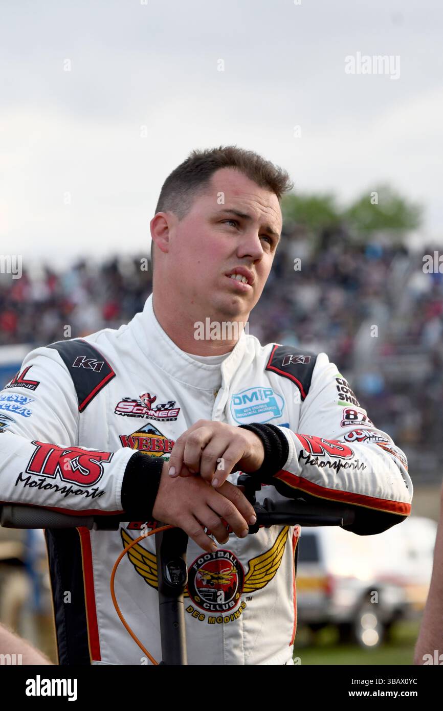 KOKOMO, IN - MAY 12: Cory Eliason (2KS) TKS Motorsports driver awaits ...