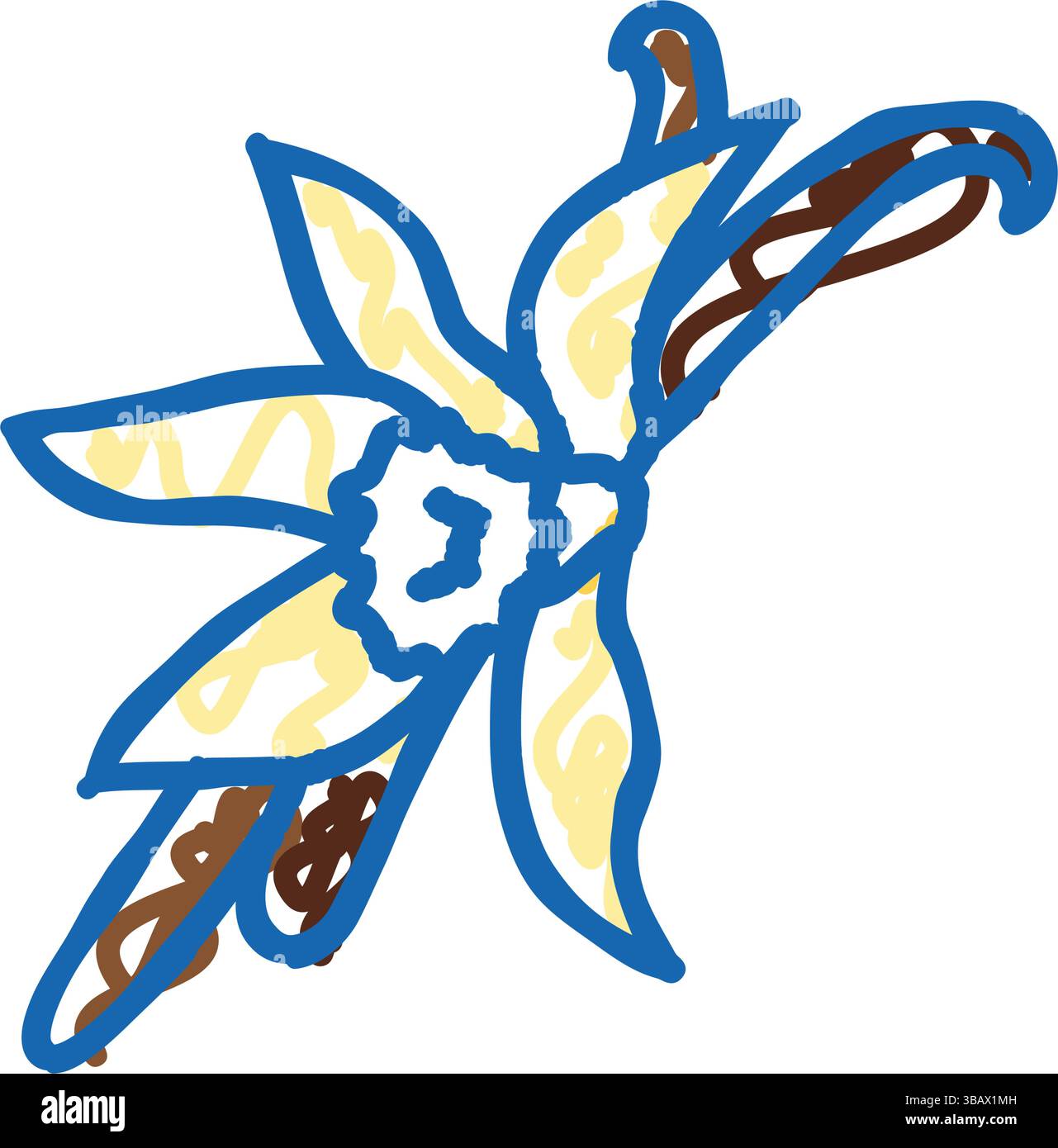 vanilla food herb icon doodle illustration Stock Vector Image & Art - Alamy