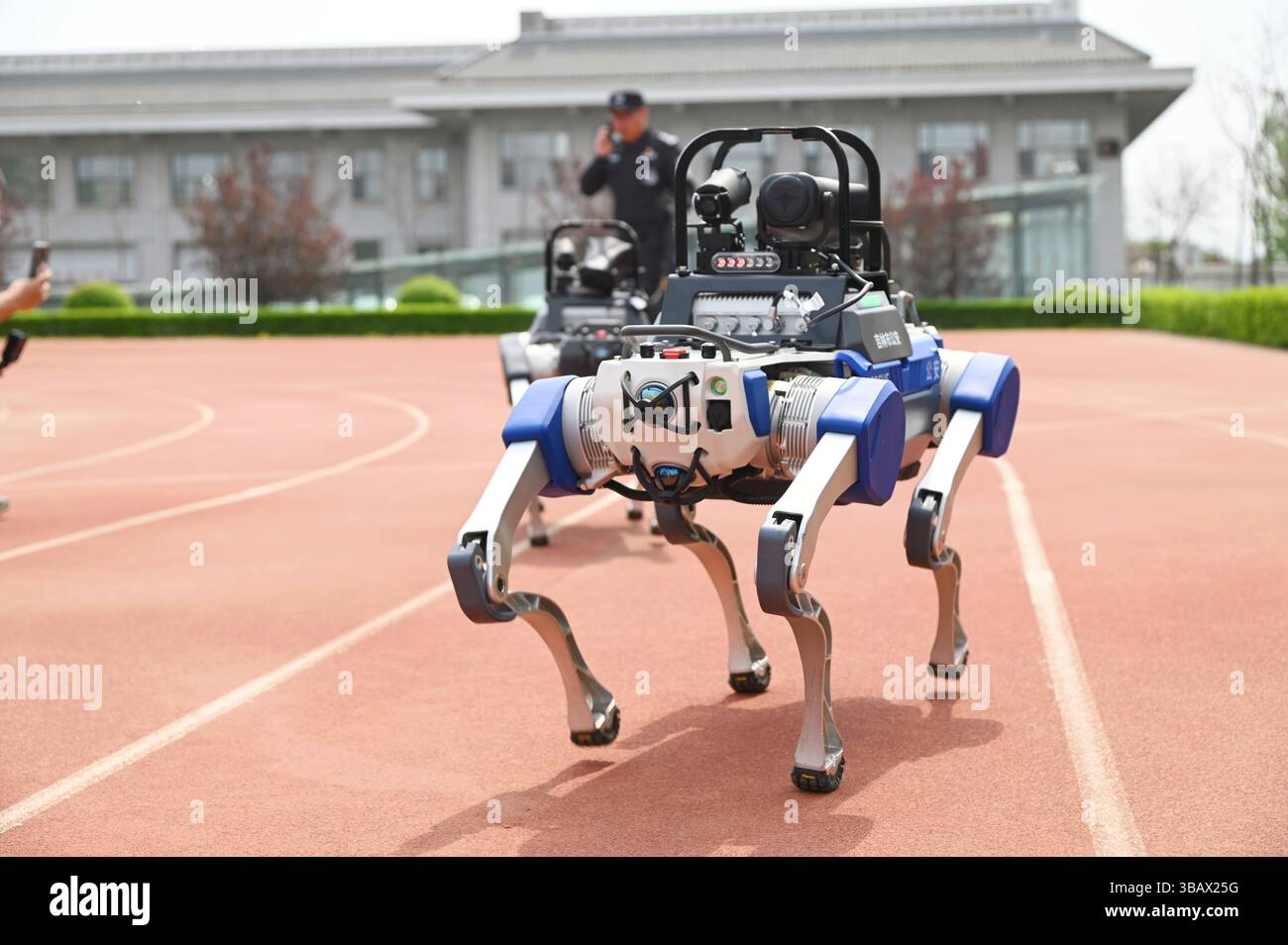 JILIN, CHINA - MAY 13, 2025 - Police officers display police patrol ...