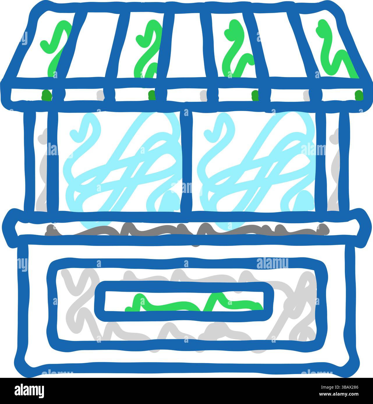 stall store icon doodle illustration Stock Vector Image & Art - Alamy