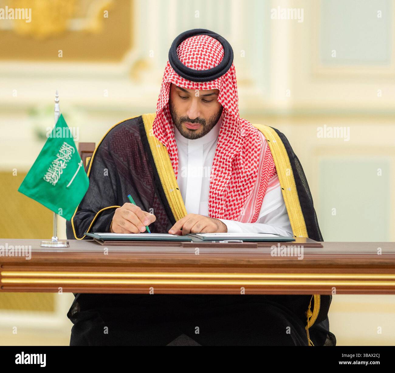 Riyadh, Saudi Arabia. 13th May, 2025. Saudi Crown Prince Mohammed bin ...