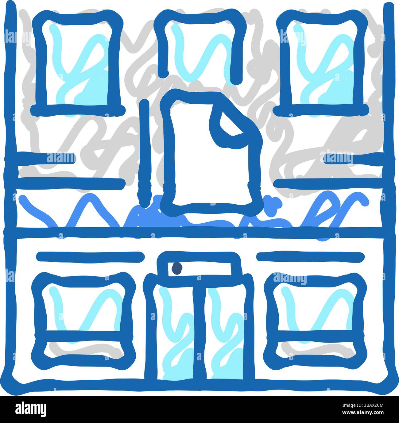 stationery store icon doodle illustration Stock Vector Image & Art - Alamy