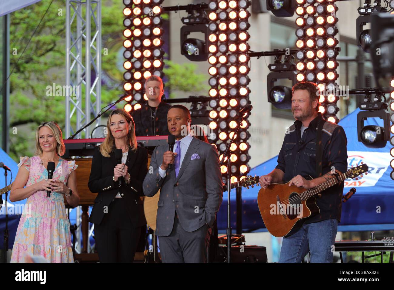 NEW YORK, NY - MAY 13, 2025: Country music star Blake Shelton performs ...