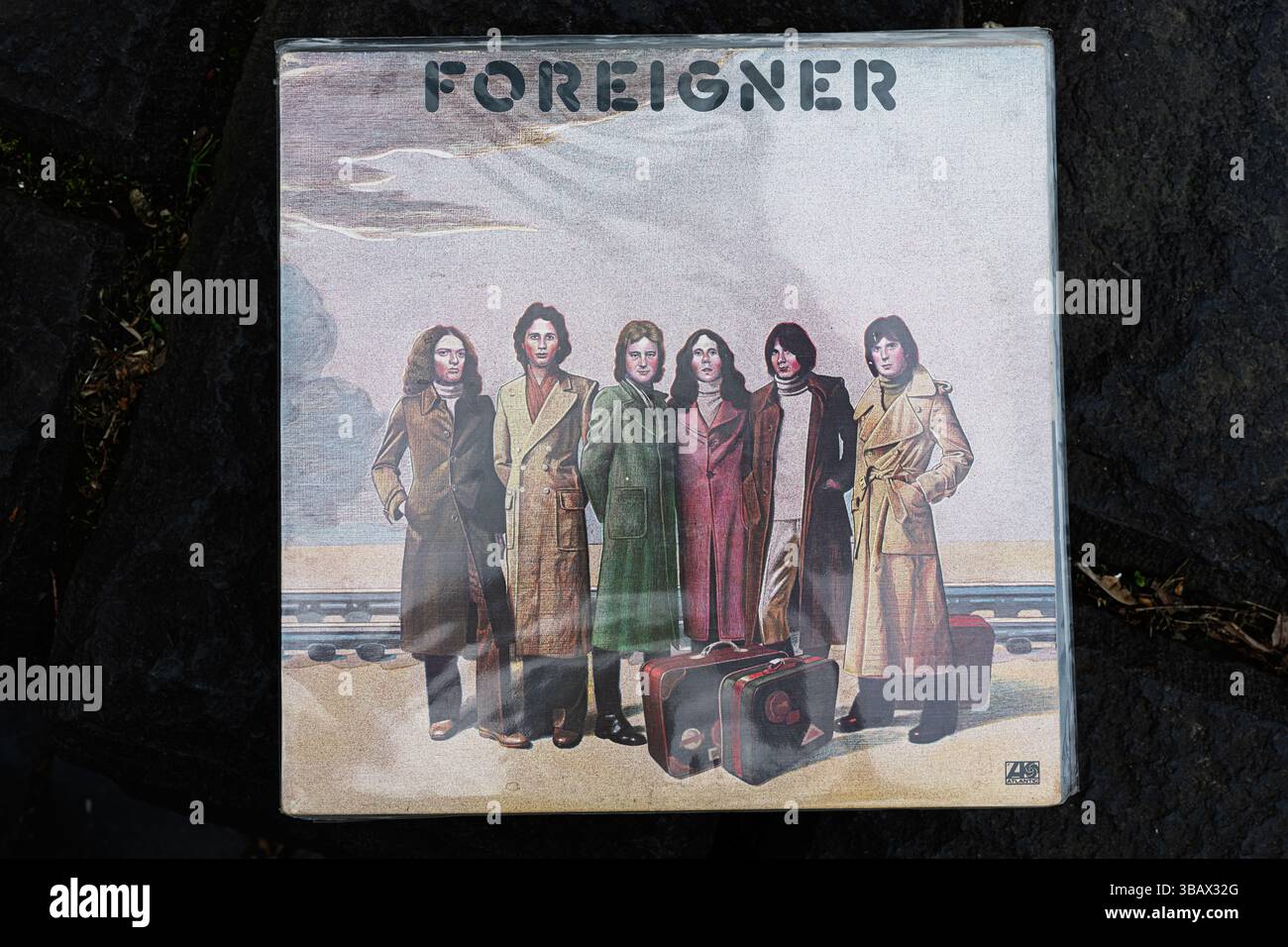 Lviv, Ukraine - May 13, 2025: Vintage Foreigner debut album cover from ...