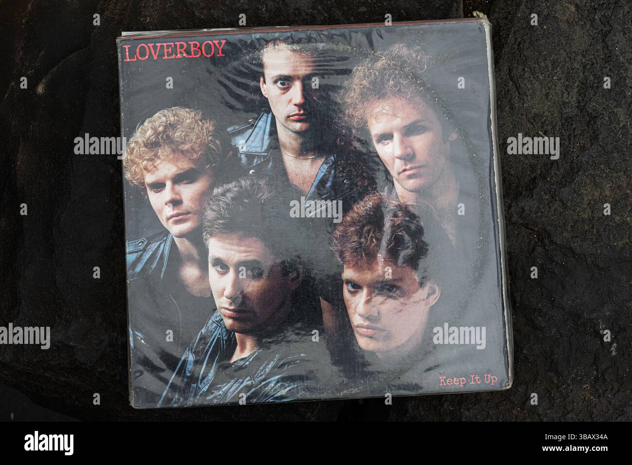 Lviv, Ukraine - May 13, 2025: Album 1983 cover of Loverboy Keep It Up ...