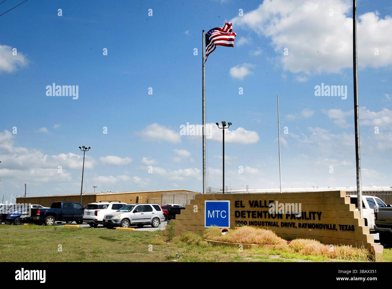 FILE - The El Valle Detention Center in Raymondville, Texas is pictured, Thursday, May 1, 2025 ...