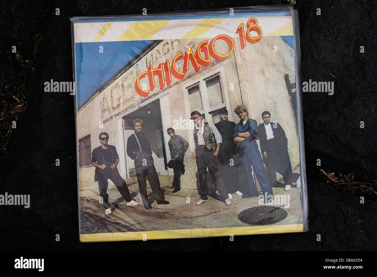Lviv, Ukraine - May 13, 2025: The album cover of Chicago 18 by the band ...