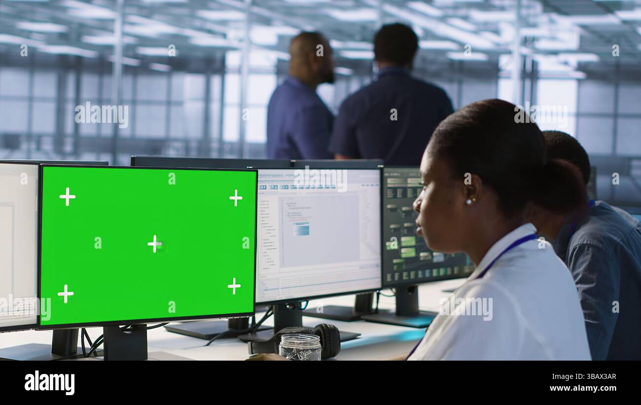 Software Developer In Server Farm Ensuring Data Remains Shielded From