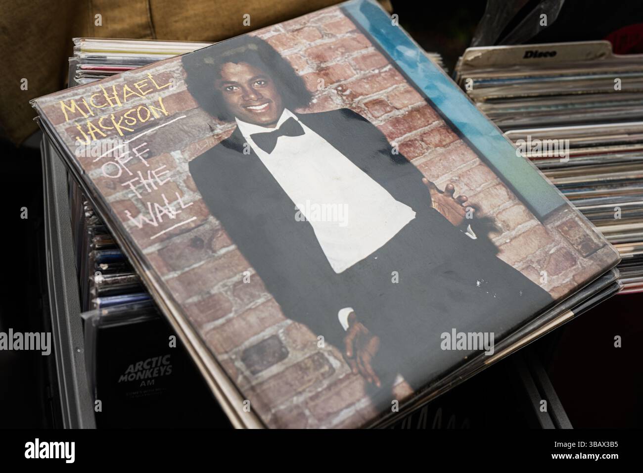Lviv, Ukraine - May 13, 2025: Close-up of Michael Jackson Off the Wall ...