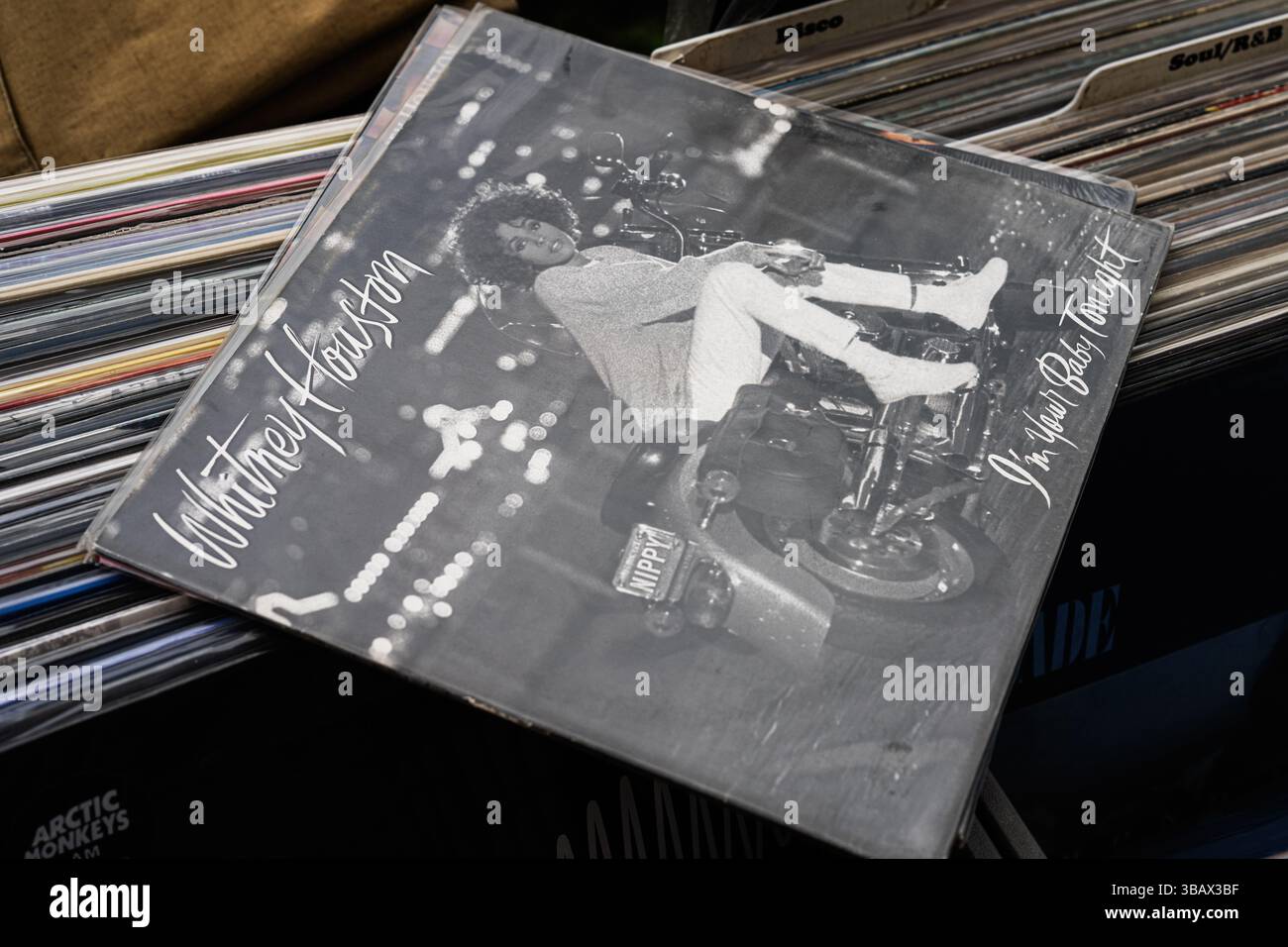 Lviv, Ukraine - May 13, 2025: A Whitney Houston vinyl record, I'm Your ...
