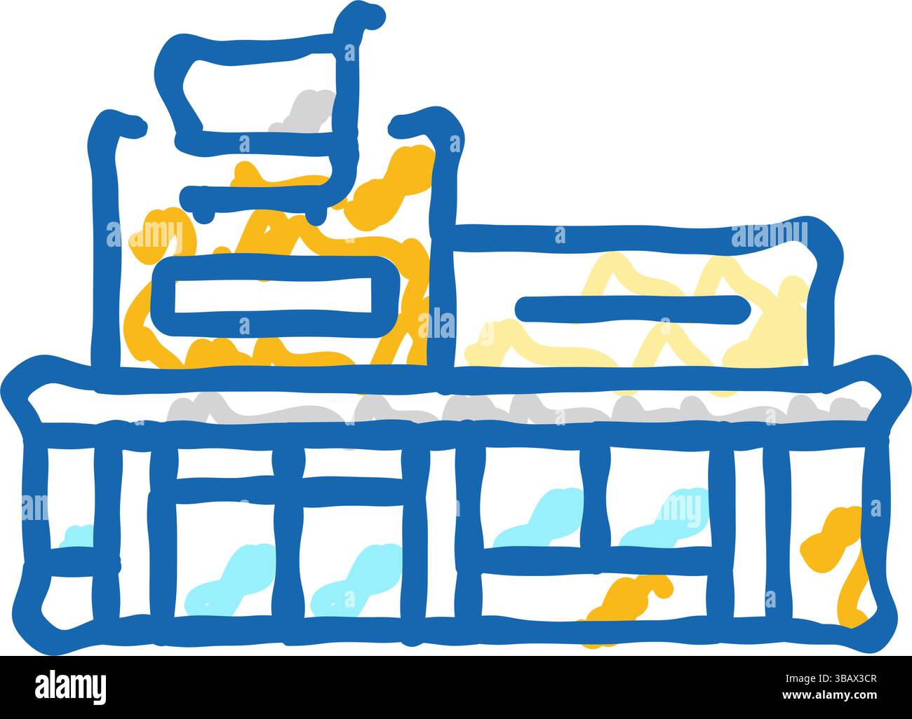 supermarket store icon doodle illustration Stock Vector Image & Art - Alamy