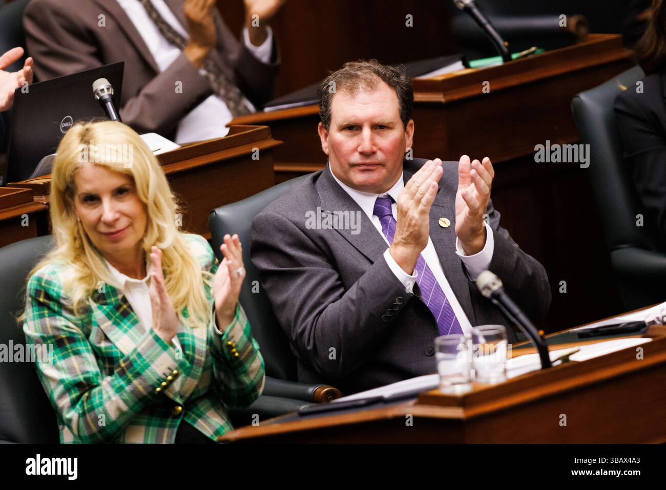 Toronto, Canada. 13th May, 2025. PC MPP Paul Vickers attends Question ...