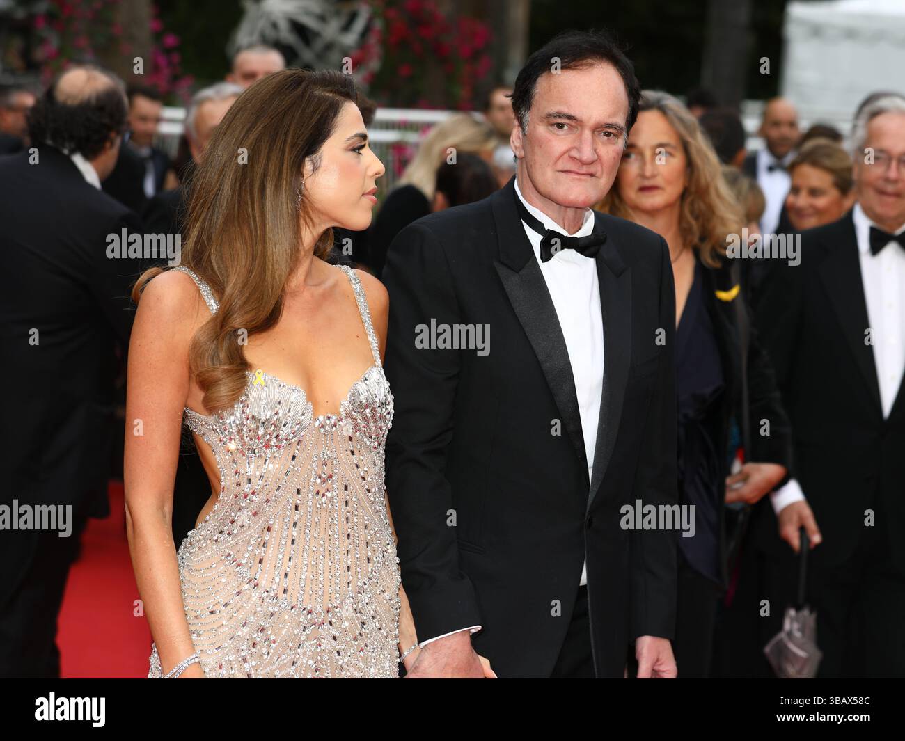 May 13, 2025, Cannes, Cote D'azur, France: QUENTIN TARANTINO and his wife DANIELLA TARANTINO nÃ ...