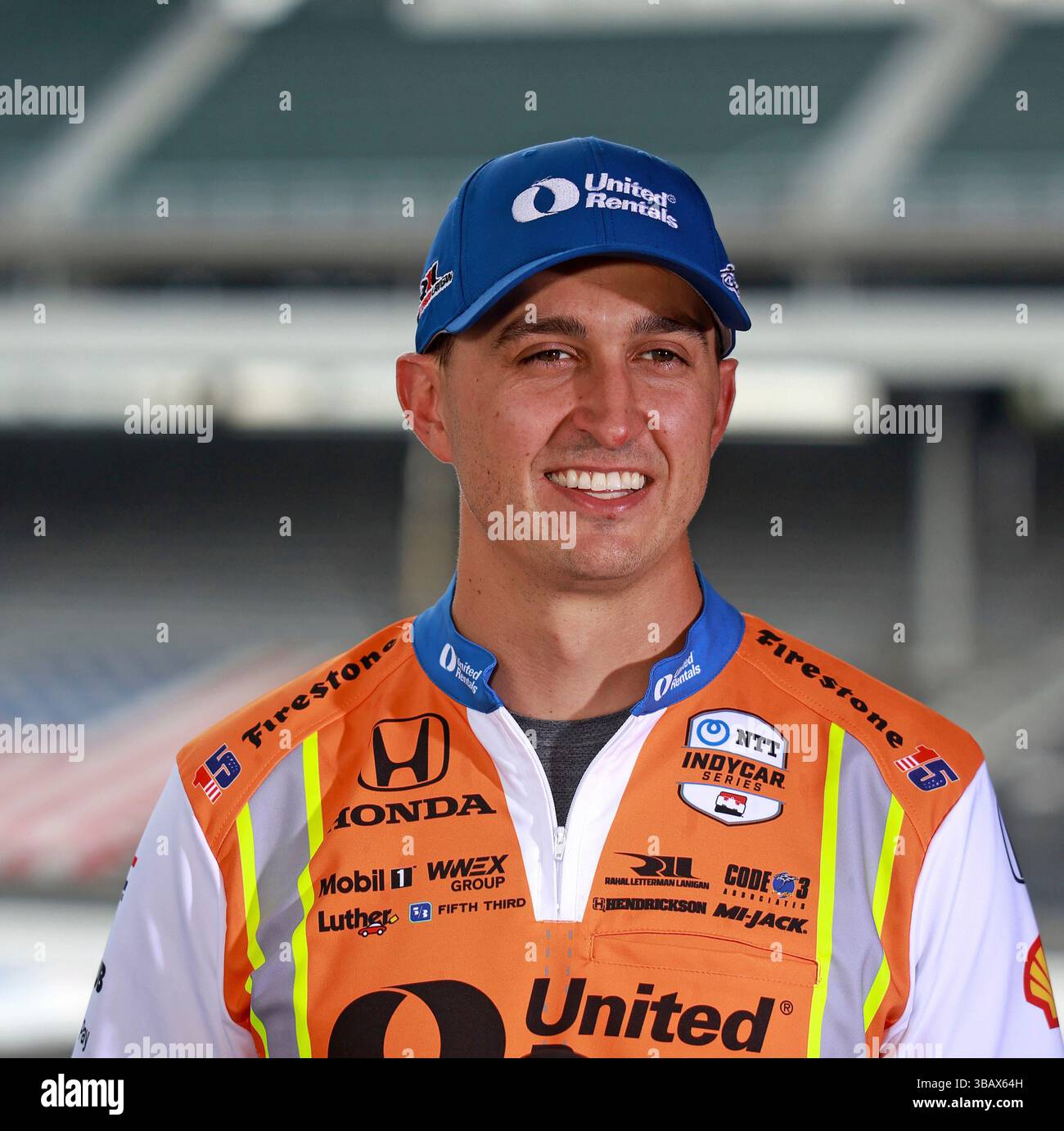 INDIANAPOLIS, IN - MAY 13: IndyCar driver Graham Rahal (2) does an ...