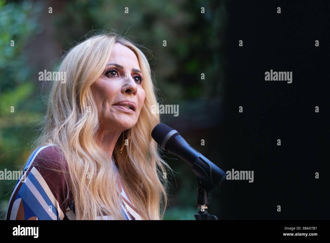 Madrid, Spain. 13th May, 2025. Singer Marta Sanchez performs during the ...