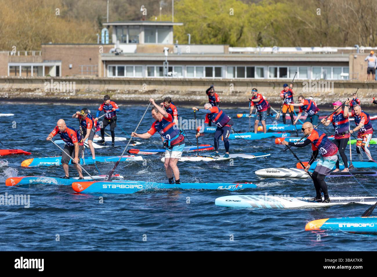 GBSUP National Paddle Race series round 1 2025, Oxford. England. Very ...