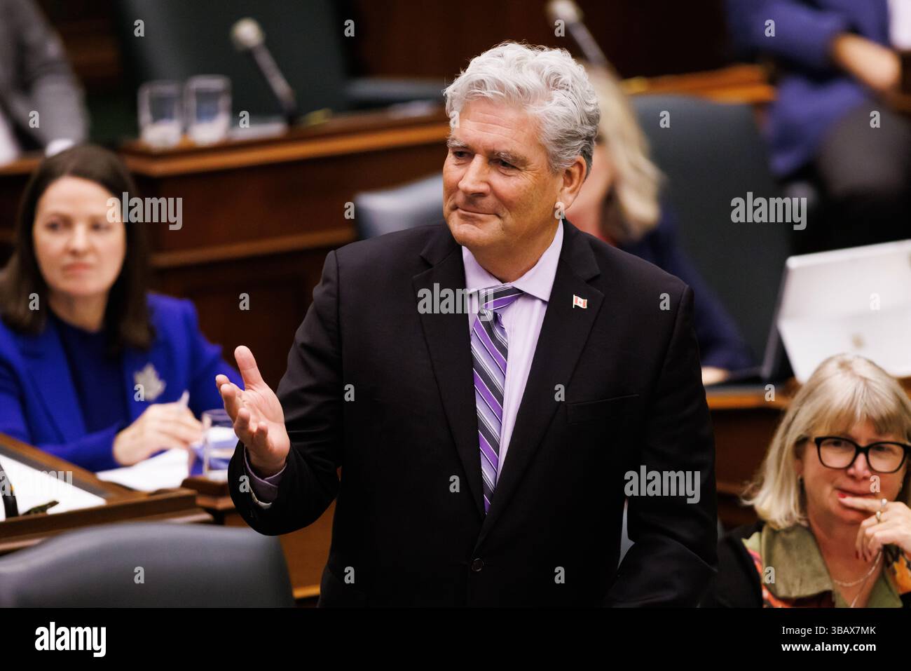 Toronto, Canada. 13th May, 2025. Liberal MPP John Fraser attends ...