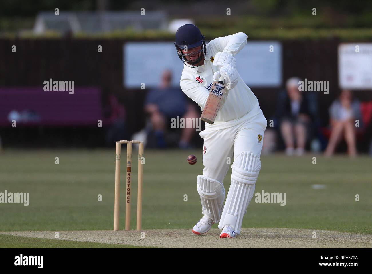 Norton's Joe Emmerson is seen batting during the NYSD Premier Division ...