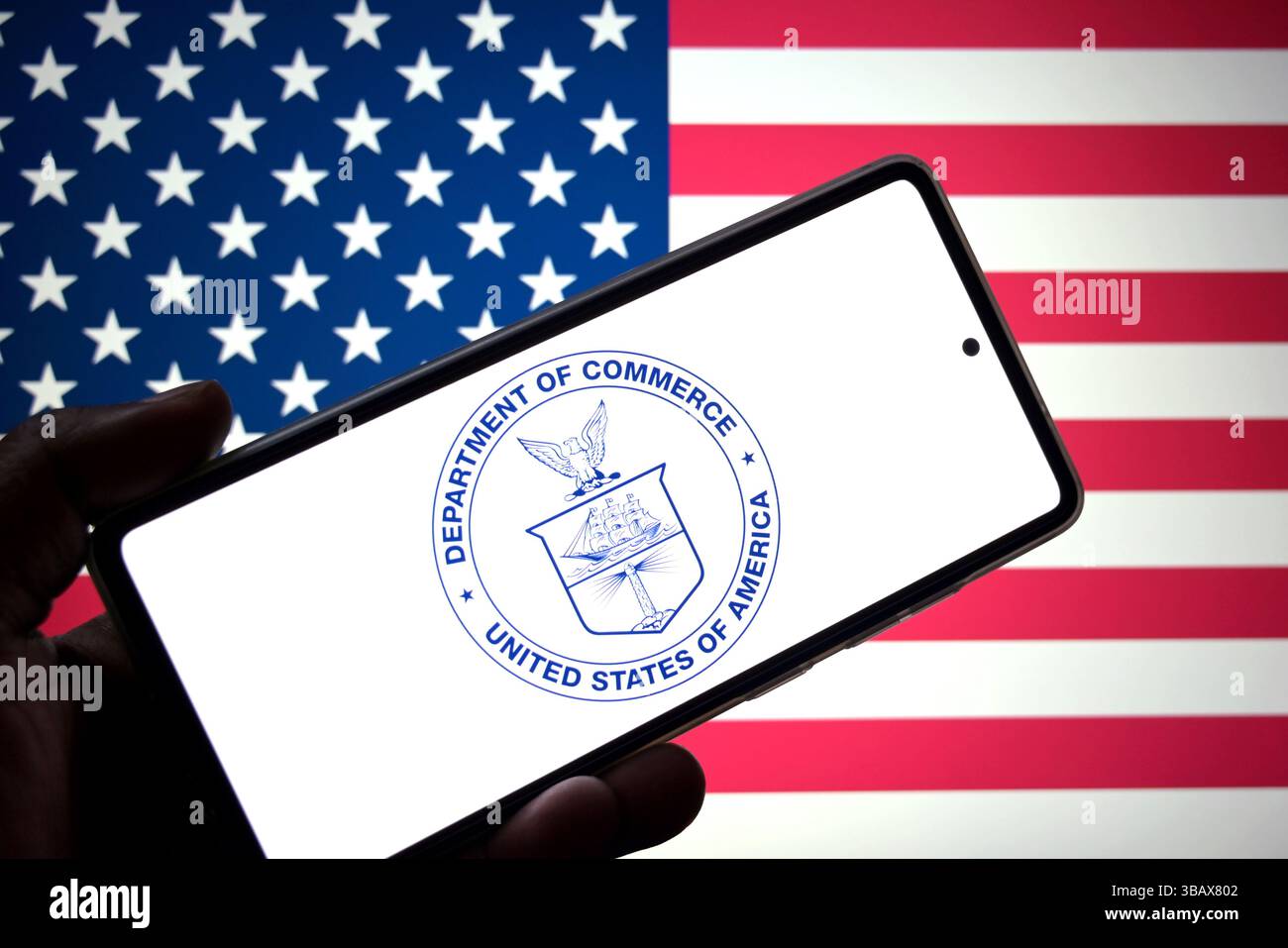 India. 13th May, 2025. In this photo illustration, an U.S. Commerce ...
