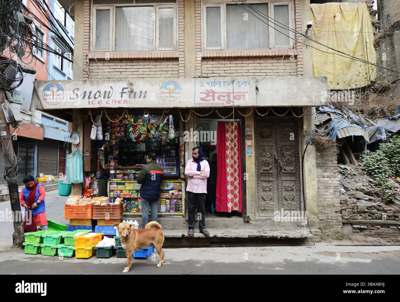 Morning scenes in Kathmandu, Nepal Stock Photo - Alamy