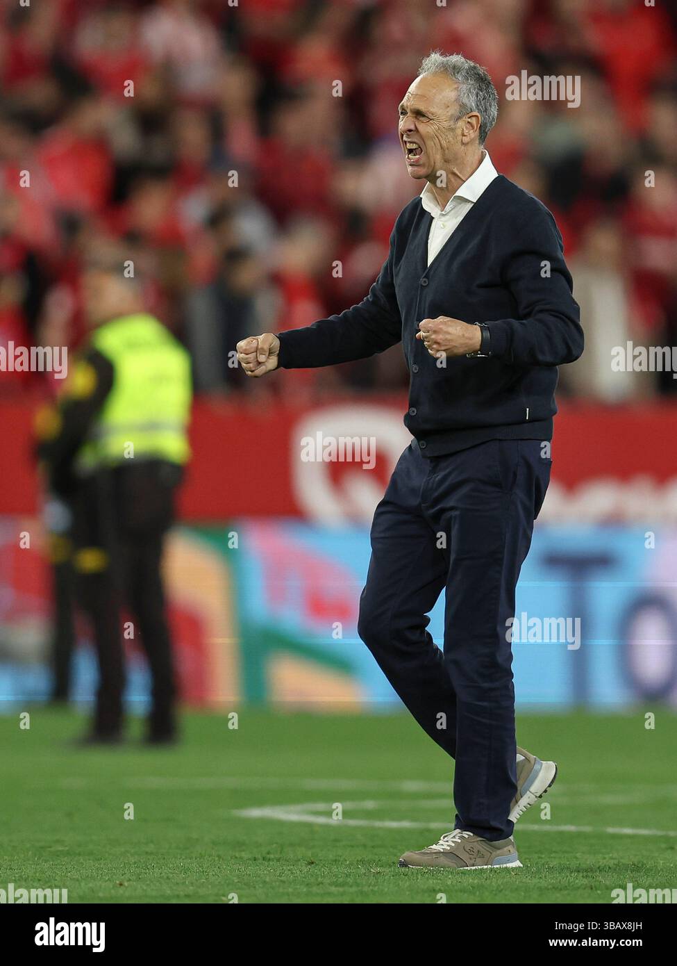 Sevilla, Spain. 13th May, 2025. Sevilla FC head coach Joaquin Caparros ...