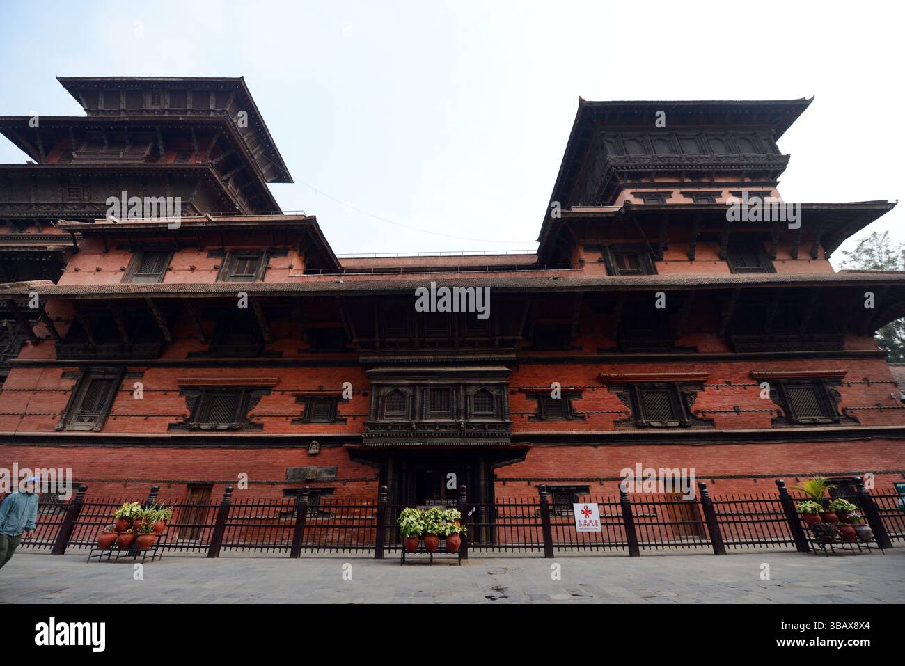 Basantapur palace at the Durbar Square in Kathmandu, Nepal Stock Photo ...