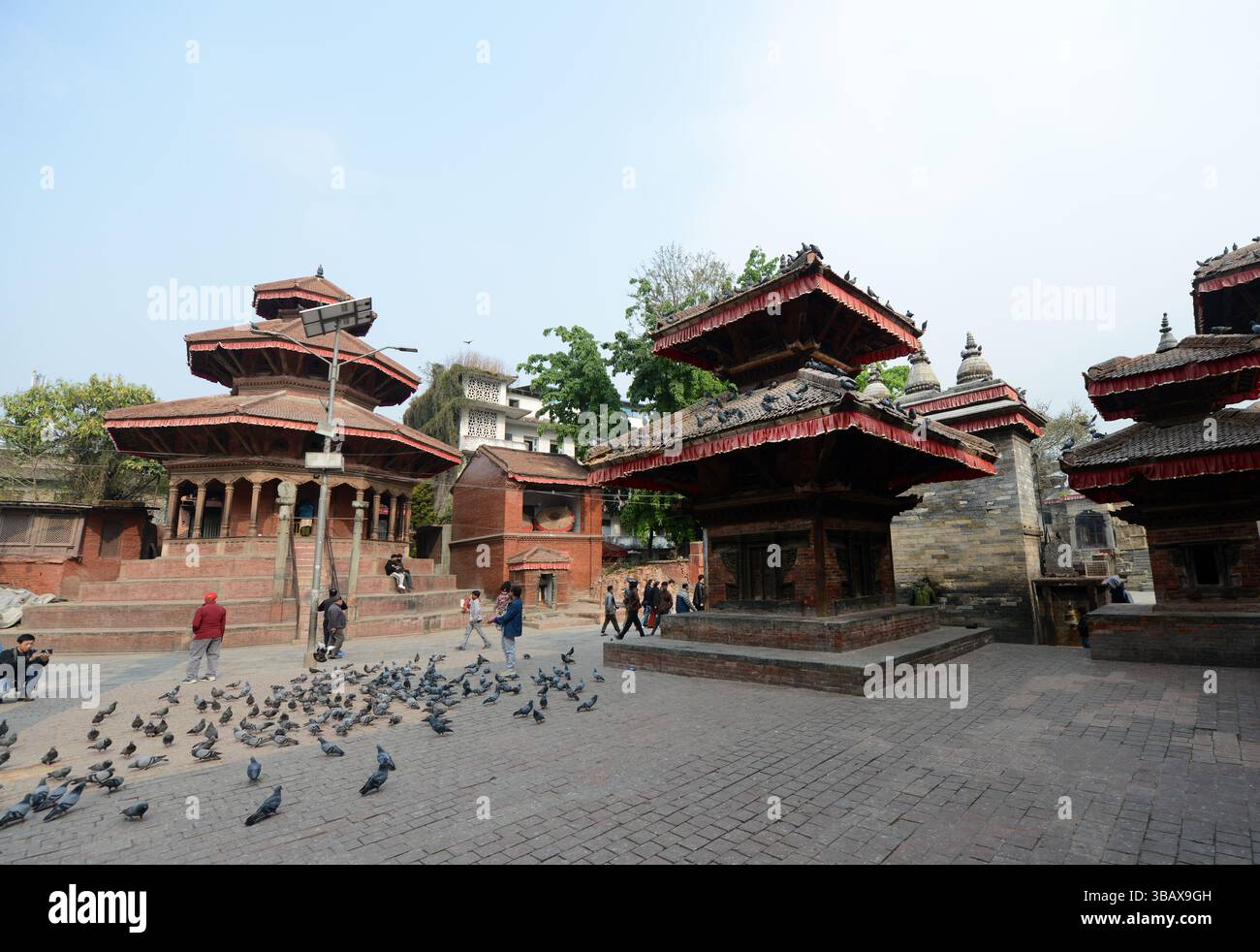 Beautiful temples at the Durbar Square in Kathmandu, Nepal Stock Photo ...