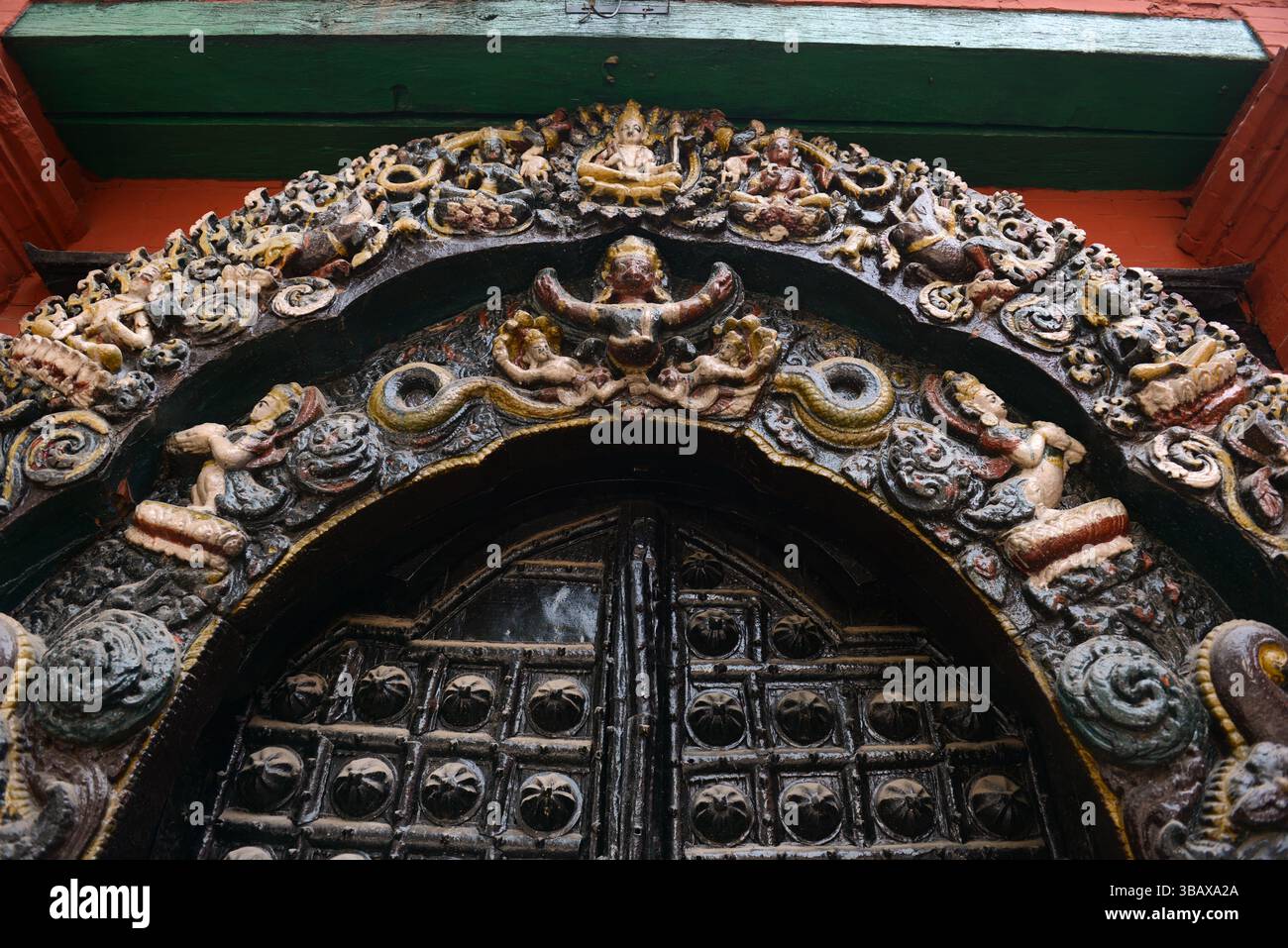 Lion gate entrance of Taleju Bhawani temple at the Durbar Square in ...