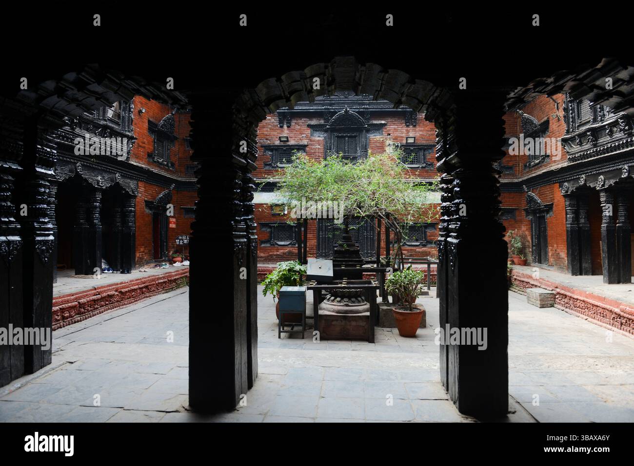 The beautiful Kumari house at the Durbar Square in Kathmandu, Nepal ...
