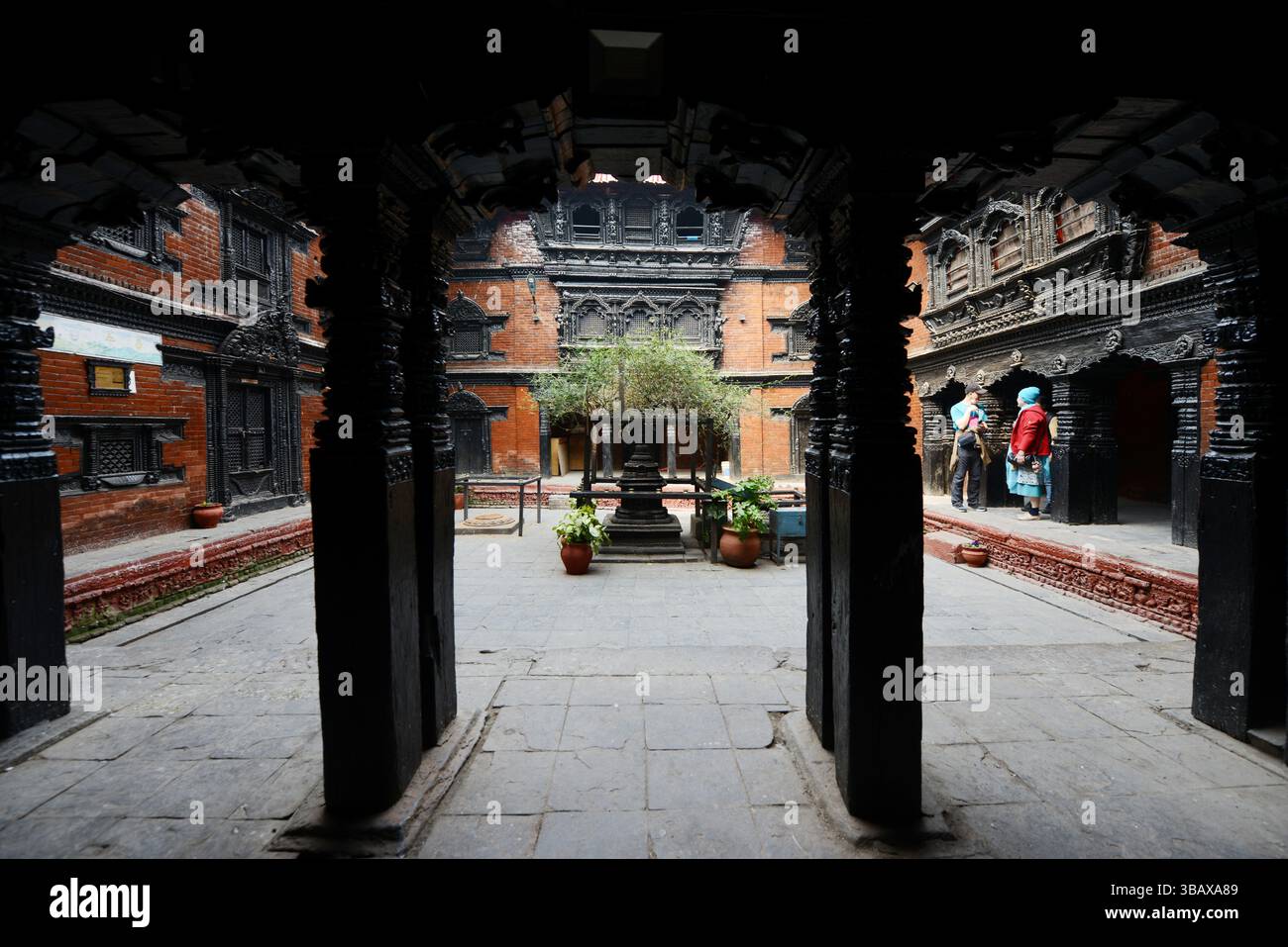The beautiful Kumari house at the Durbar Square in Kathmandu, Nepal ...