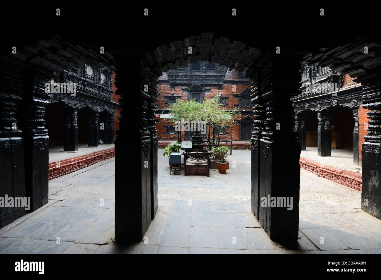 The beautiful Kumari house at the Durbar Square in Kathmandu, Nepal ...
