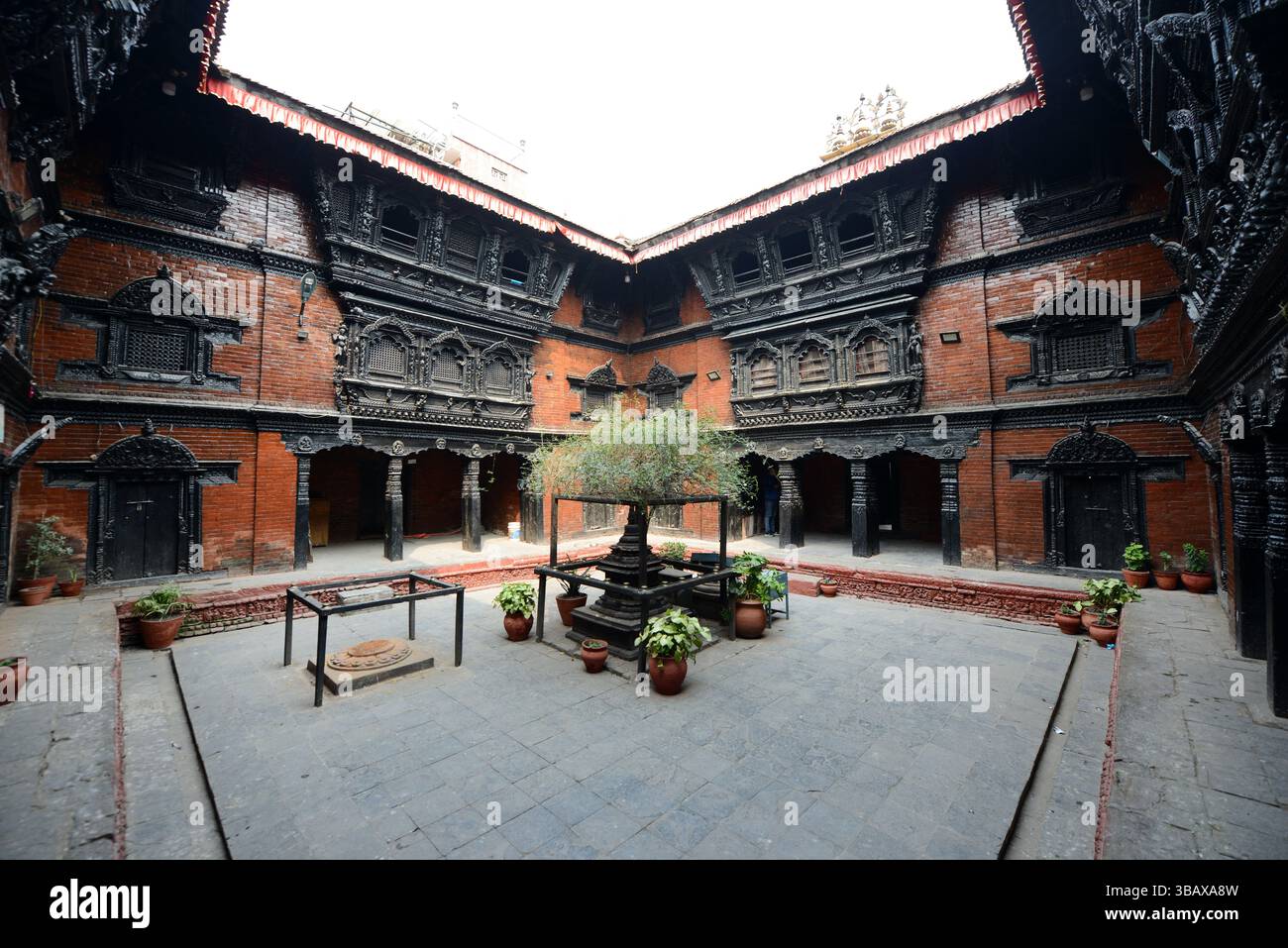 The beautiful Kumari house at the Durbar Square in Kathmandu, Nepal ...