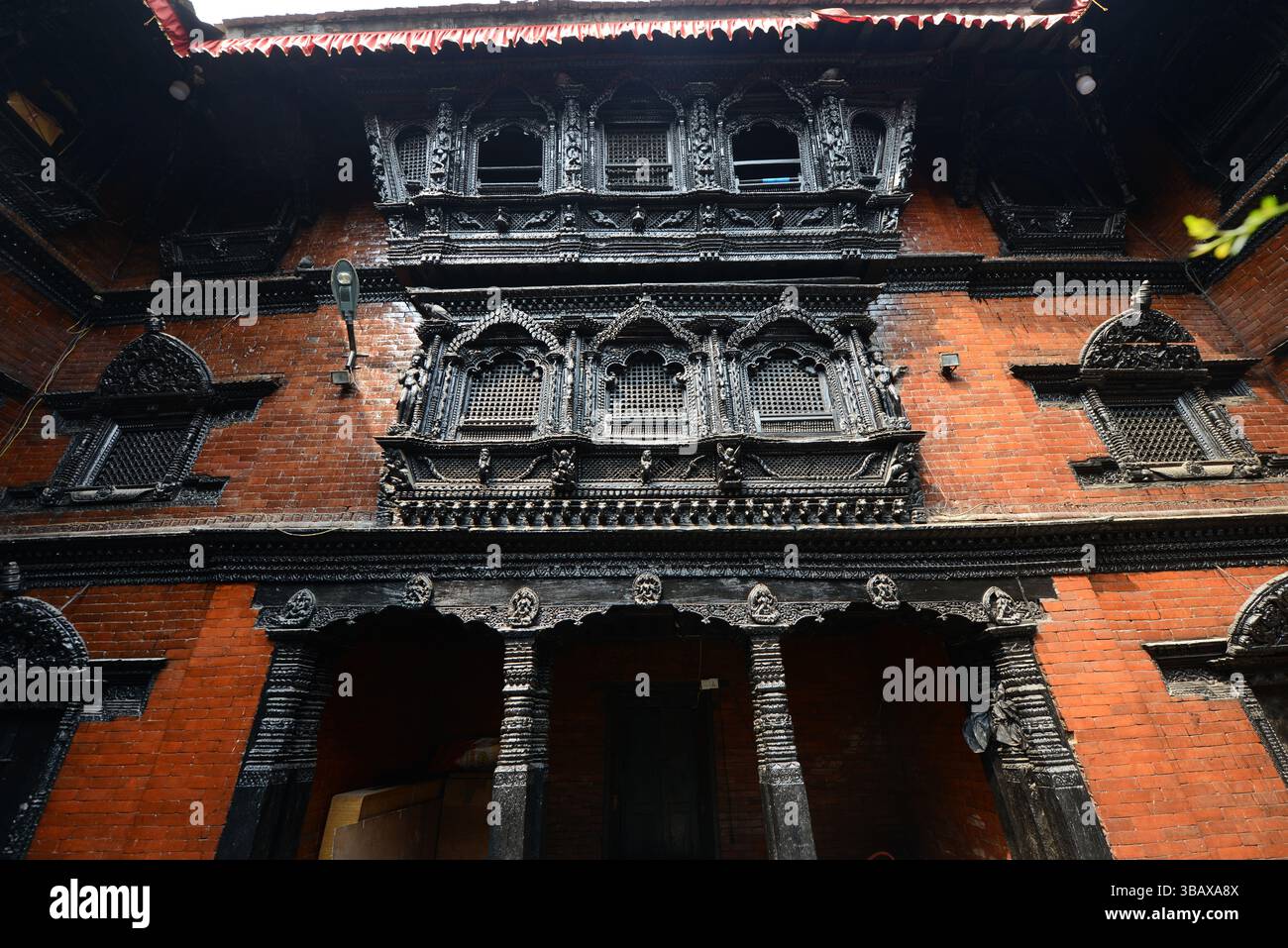 The beautiful Kumari house at the Durbar Square in Kathmandu, Nepal ...