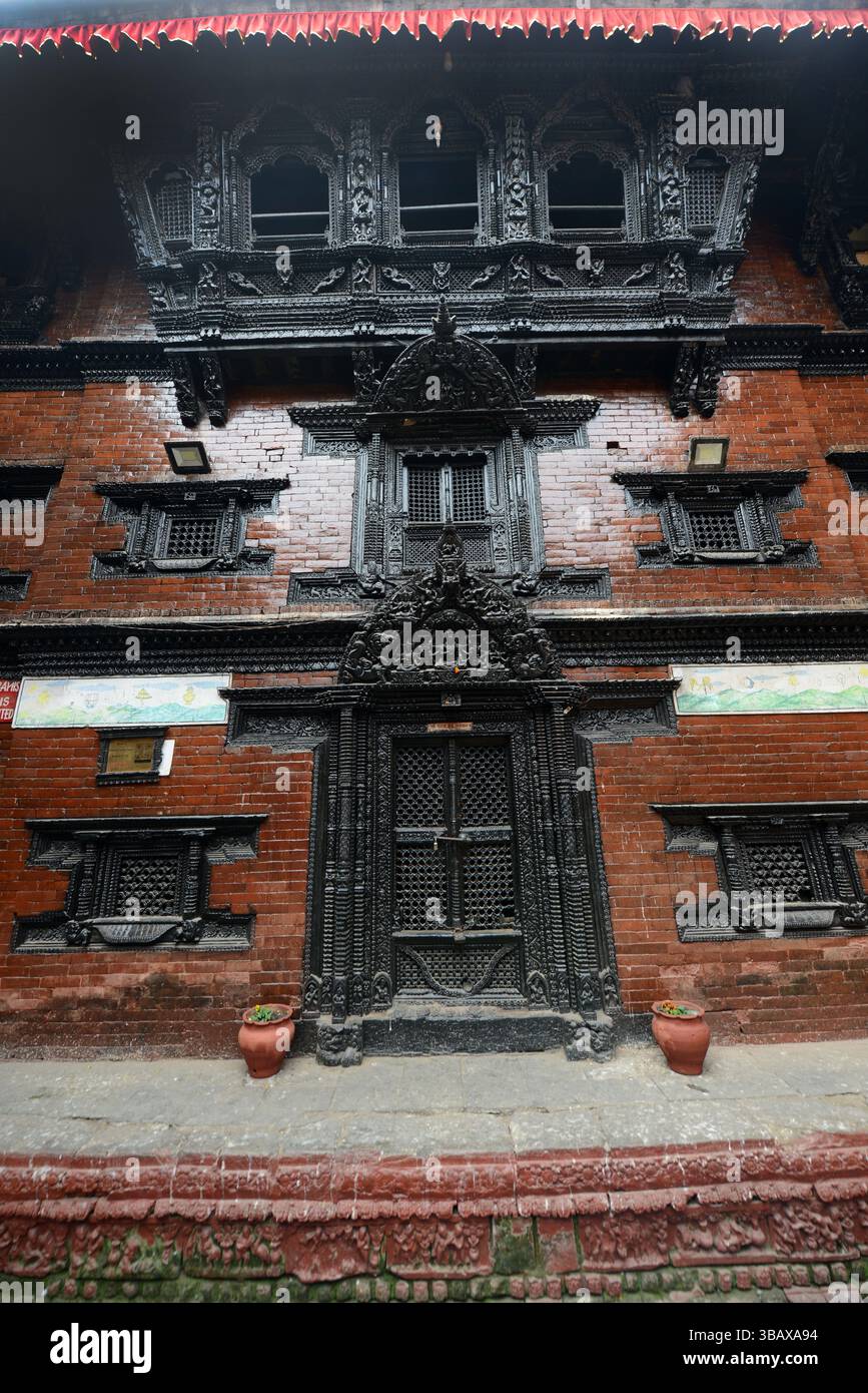 The beautiful Kumari house at the Durbar Square in Kathmandu, Nepal ...