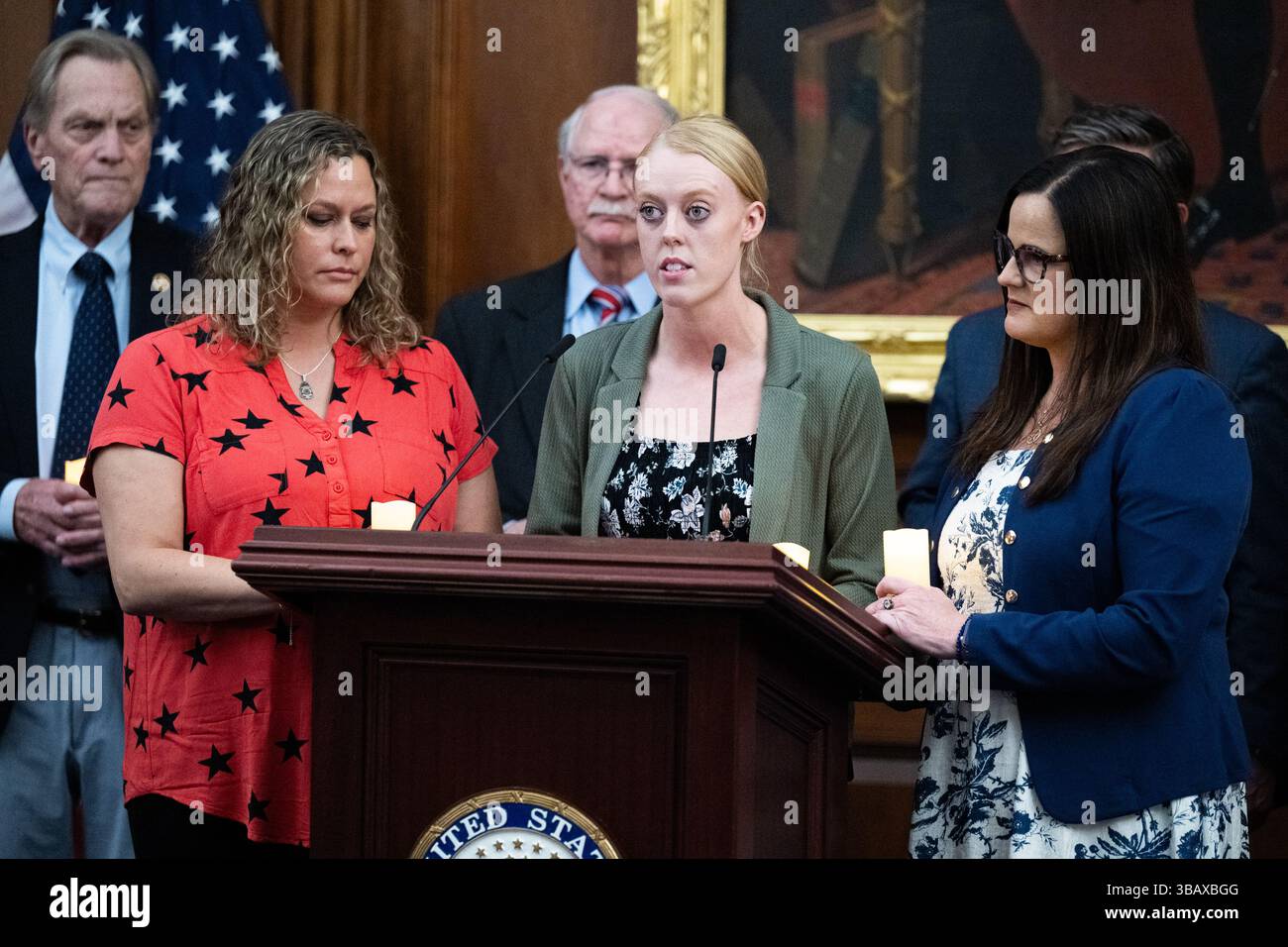 Washington, United States. 13th May, 2025. Ashley Eyer, the widow of a ...